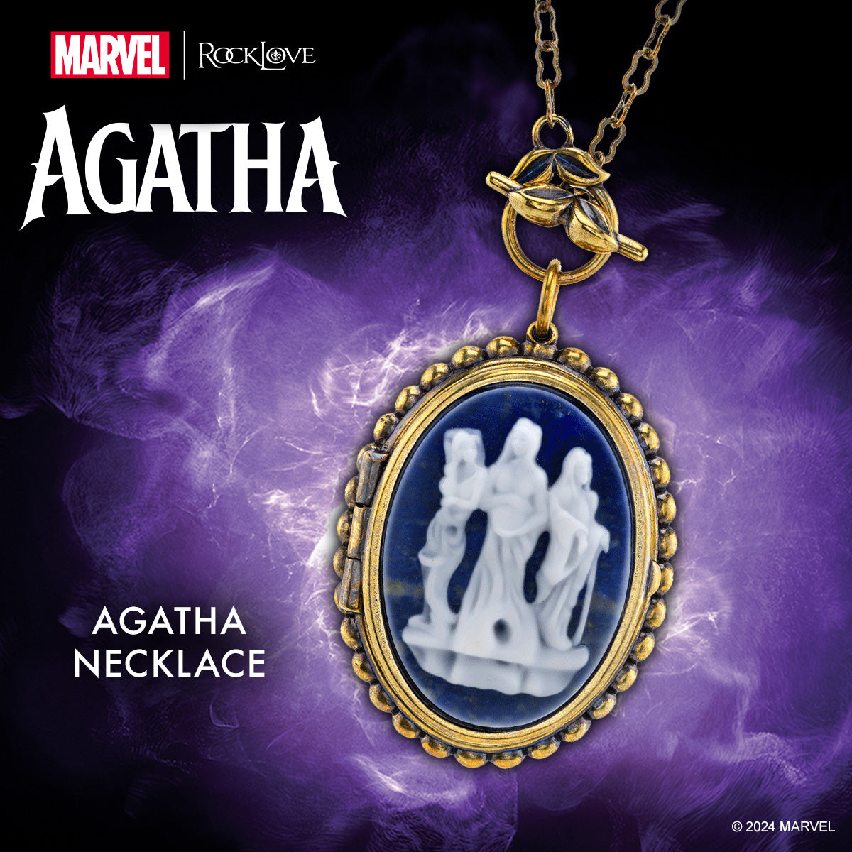 Marvel X RockLove MARVEL STUDIOS AGATHA ALL ALONG Agatha Necklace ...