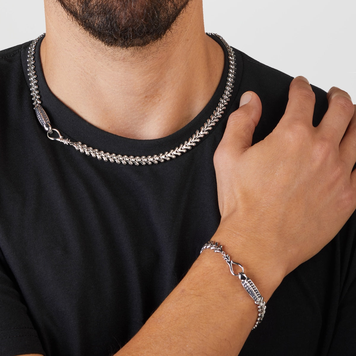 Alien X RockLove ALIEN Xenomorph Chain Bracelet - RockLove Jewelry