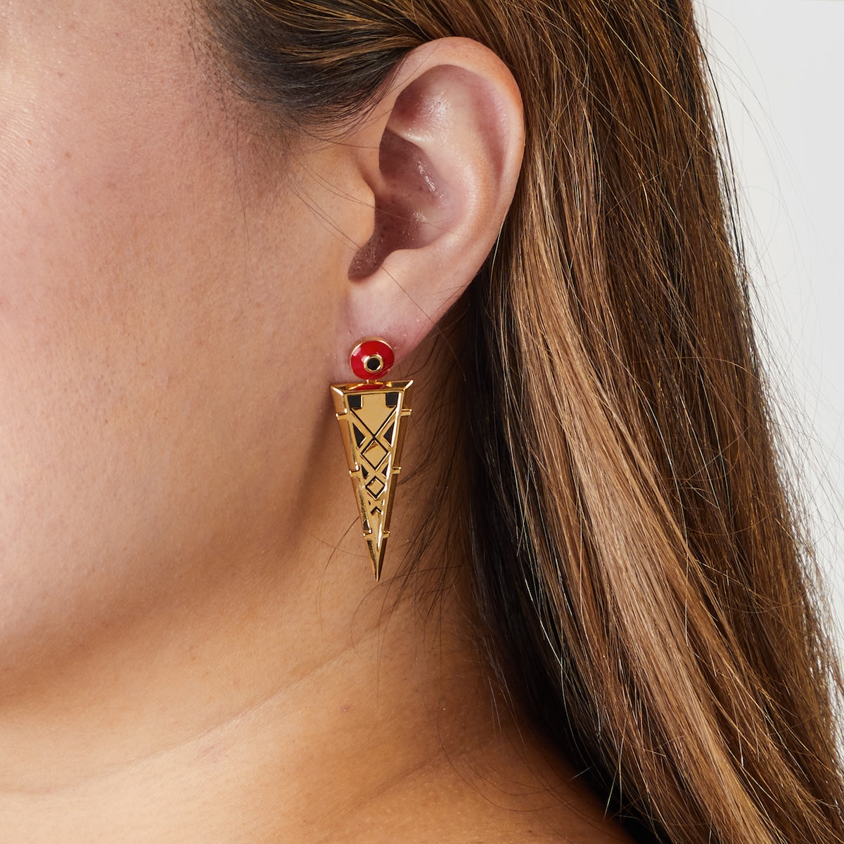 League of Legends X RockLove ARCANE Ambessa Earrings - RockLove Jewelry