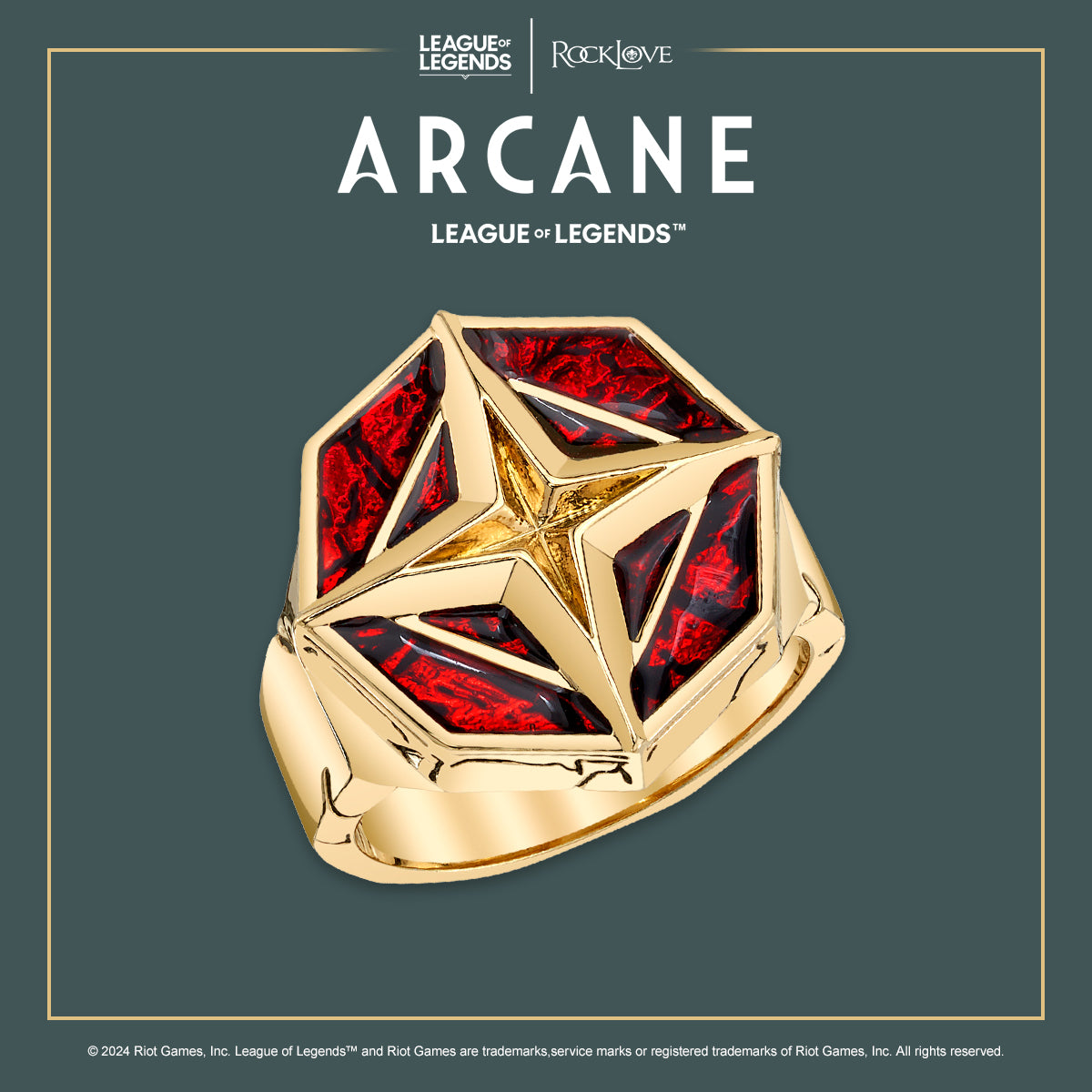 League of Legends X RockLove ARCANE Ambessa Ring - RockLove Jewelry