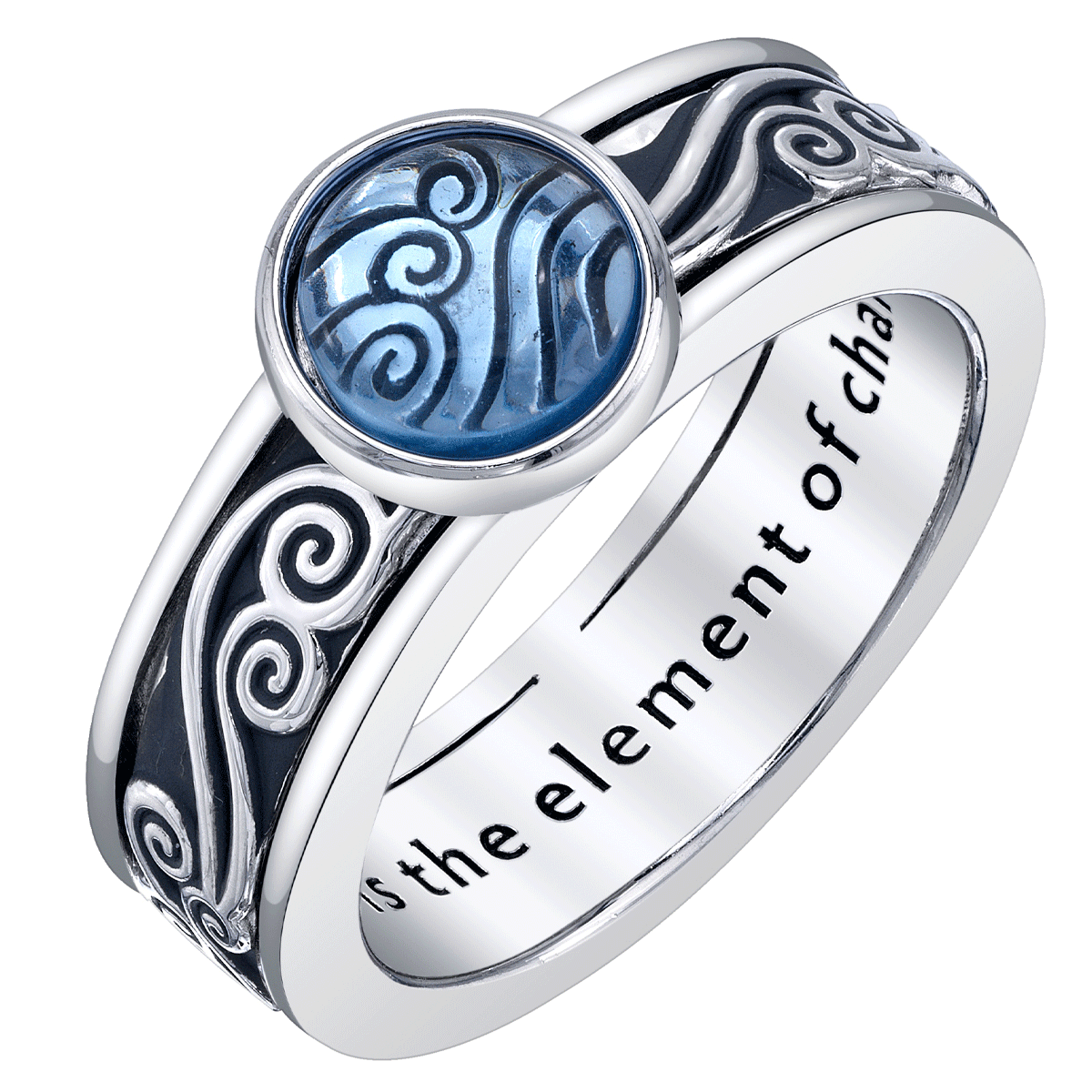 Avatar The Last Airbender X RockLove Waterbender Spinner Ring ...