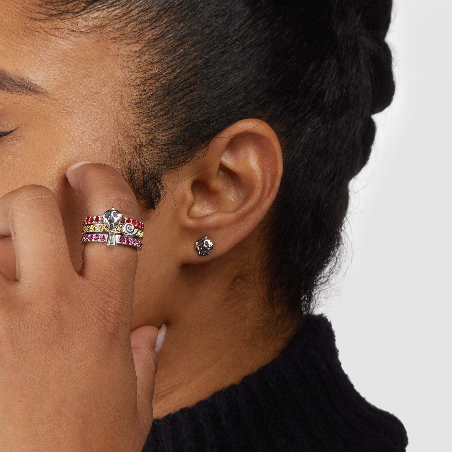 Ursula Ring - Handcrafted Disney Villain Stacker Ring - RockLove Jewelry