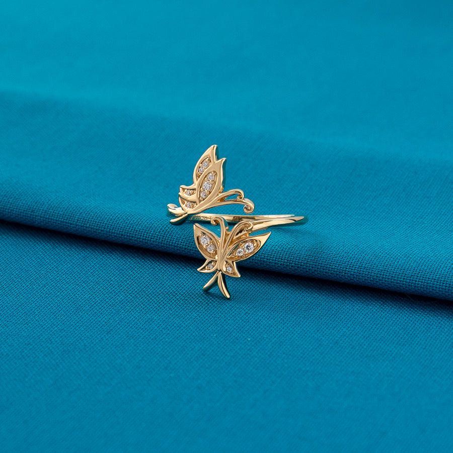 Disney X RockLove ENCANTO Mirabel Golden Butterfly Ring - RockLove Jewelry