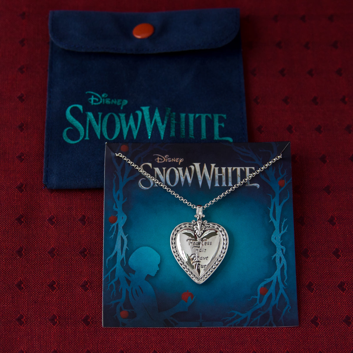 Disney X RockLove DISNEY SNOW WHITE 2025 Heart Necklace - RockLove Jewelry