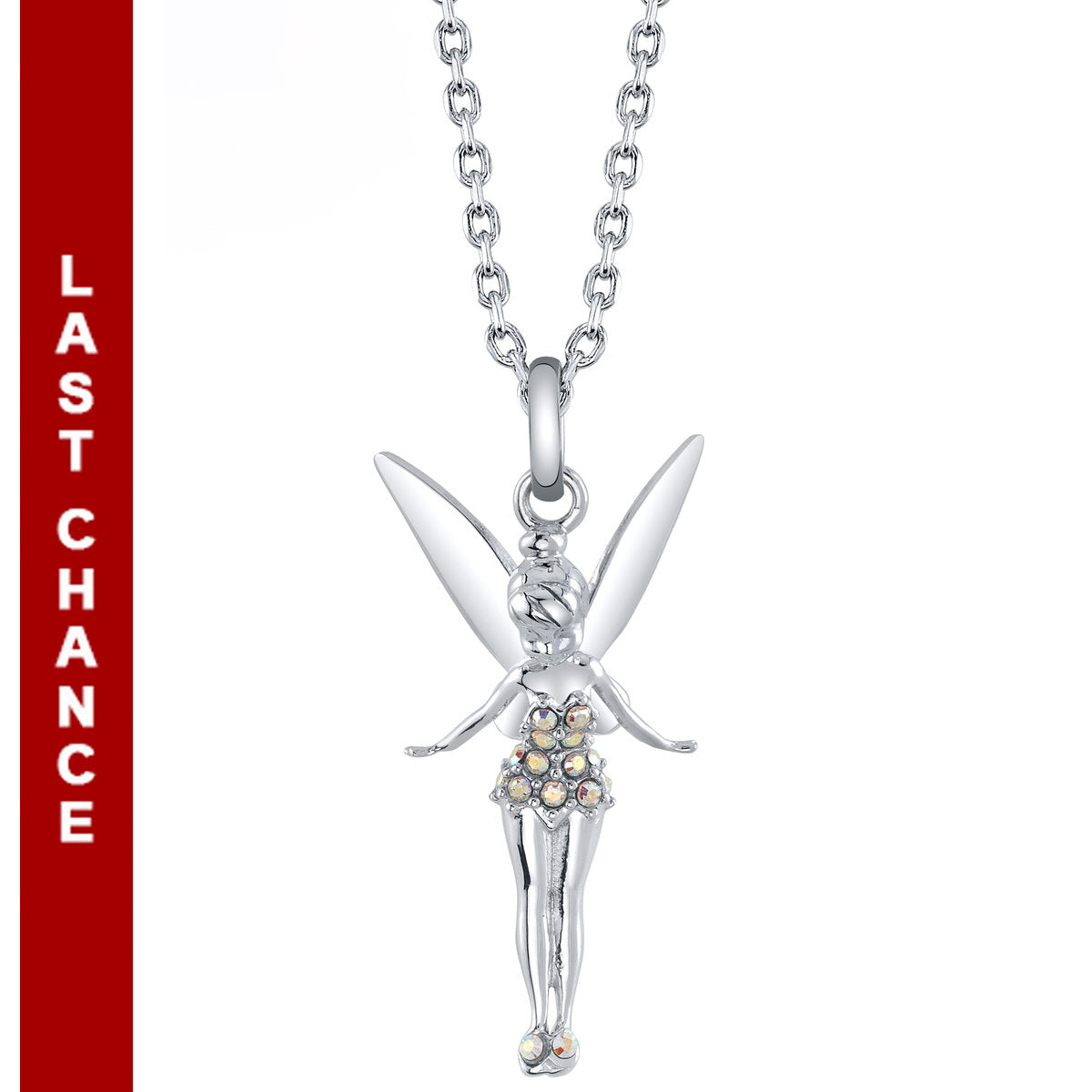 Disney X RockLove DISNEY100 Crystal Tinker Bell Necklace – RockLove Jewelry