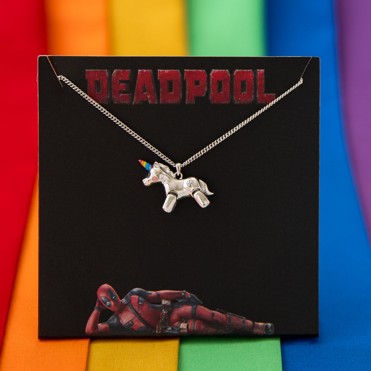 Marvel X RockLove DEADPOOL Unicorn Necklace - RockLove Jewelry