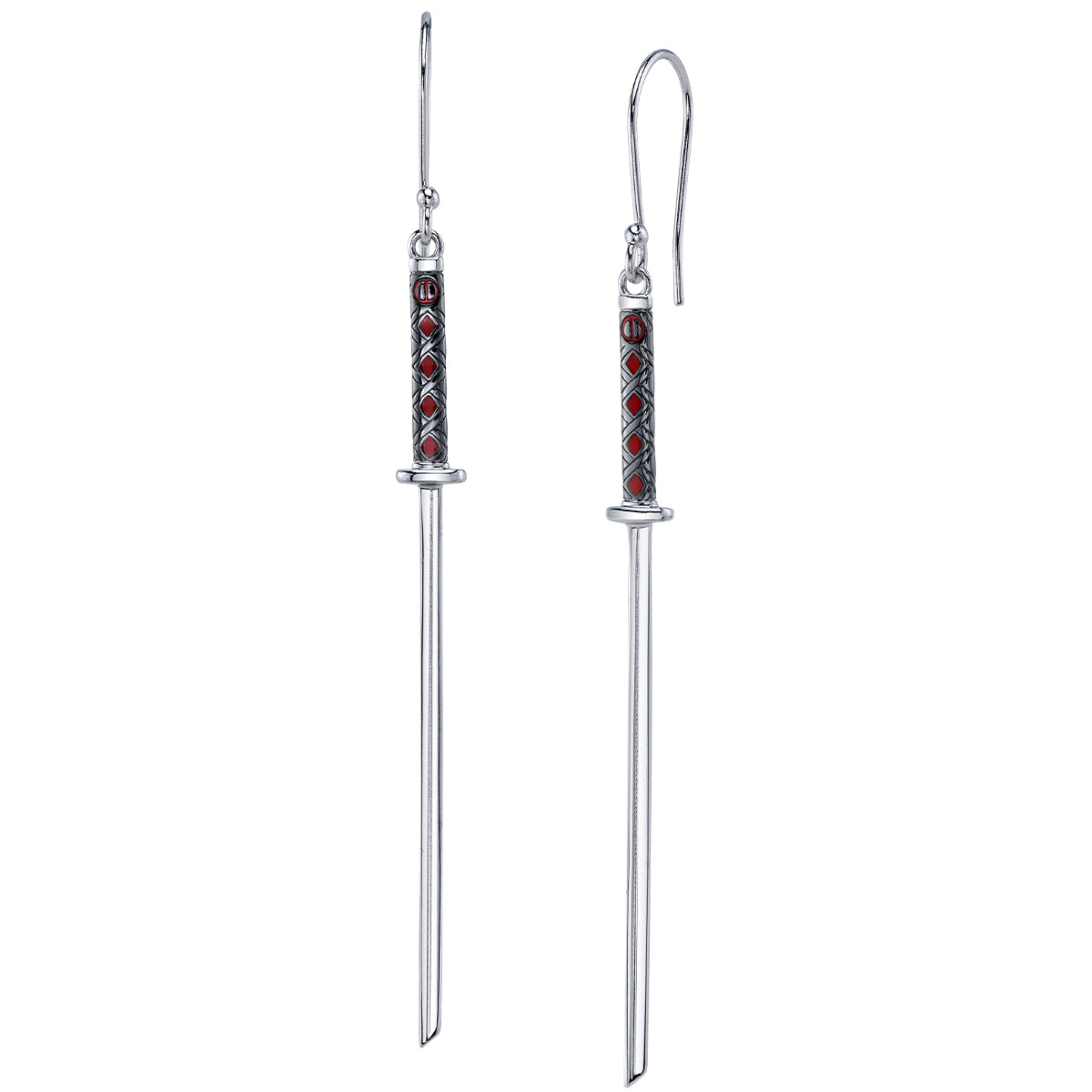 Marvel X RockLove DEADPOOL Katana Earrings - RockLove Jewelry