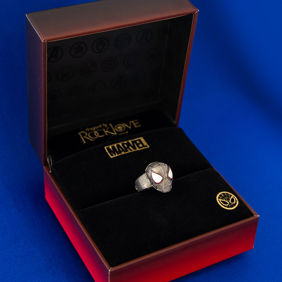 Marvel X RockLove SPIDER-MAN Miles Morales Mask Ring - RockLove Jewelry