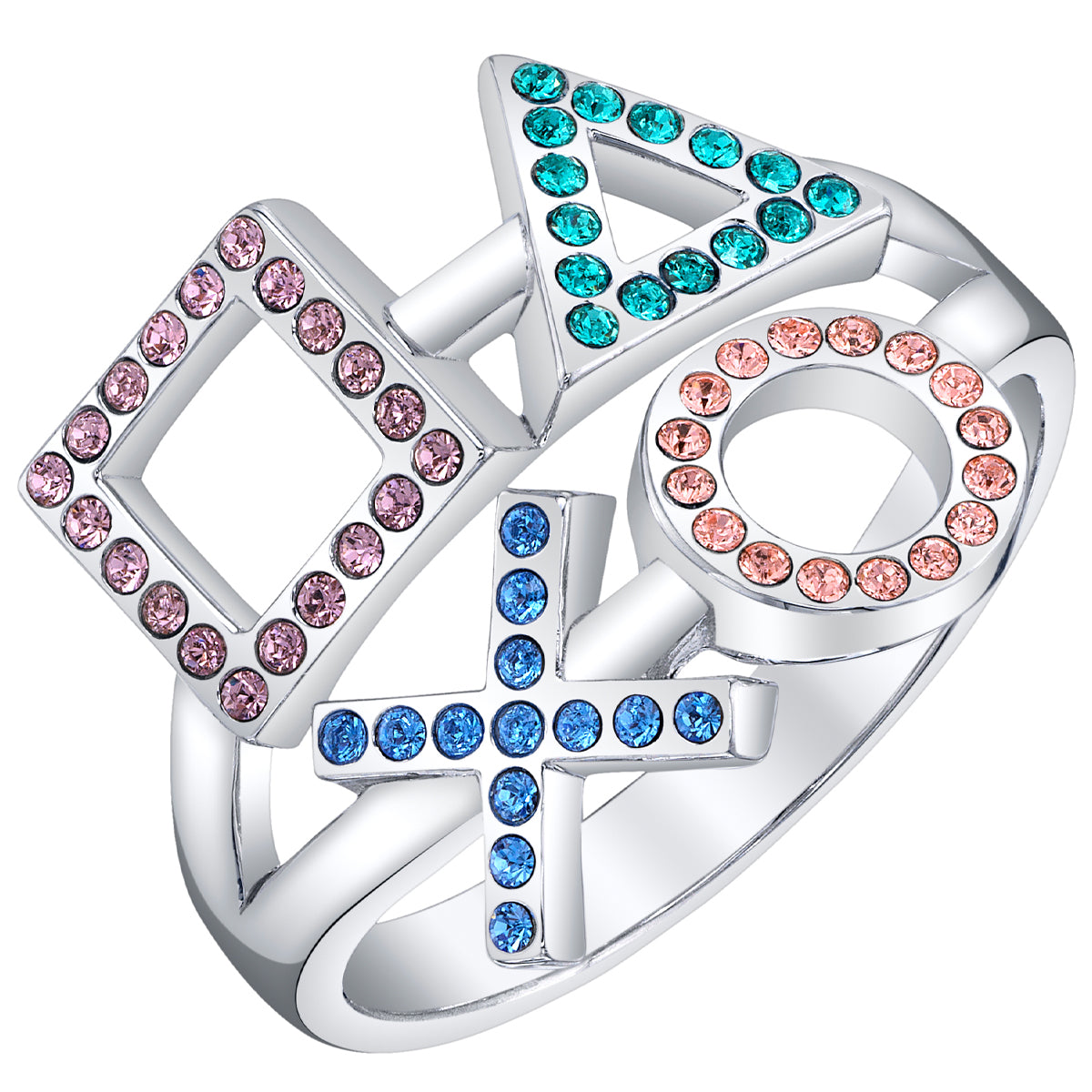 PlayStation X RockLove PLAYSTATION Crystal Shapes Ring - RockLove Jewelry