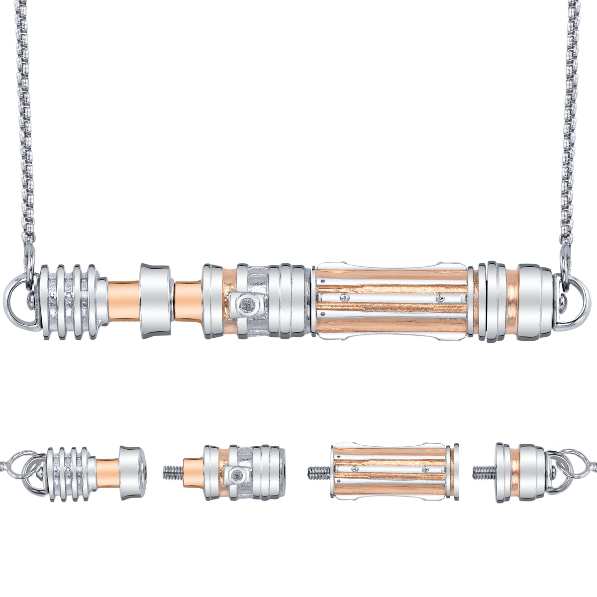 Star Wars X RockLove LIGHTSABER WORKSHOP Leia Organa Lightsaber Neckla ...