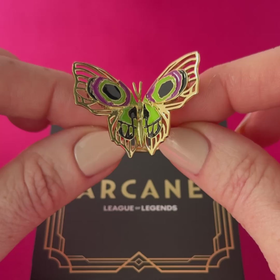 League of Legends X RockLove ARCANE Jinx Butterfly Ring - RockLove Jewelry
