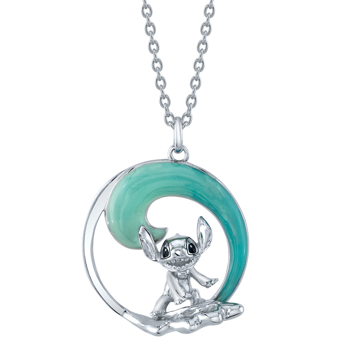 Disney X RockLove LILO & STITCH Surfing Stitch Necklace – RockLove Jewelry