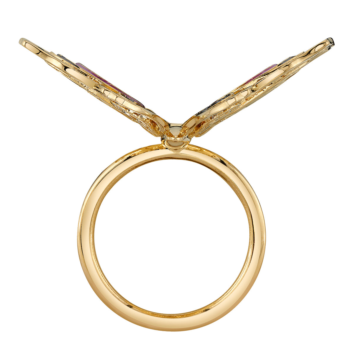 League of Legends X RockLove ARCANE Jinx Butterfly Ring - RockLove Jewelry