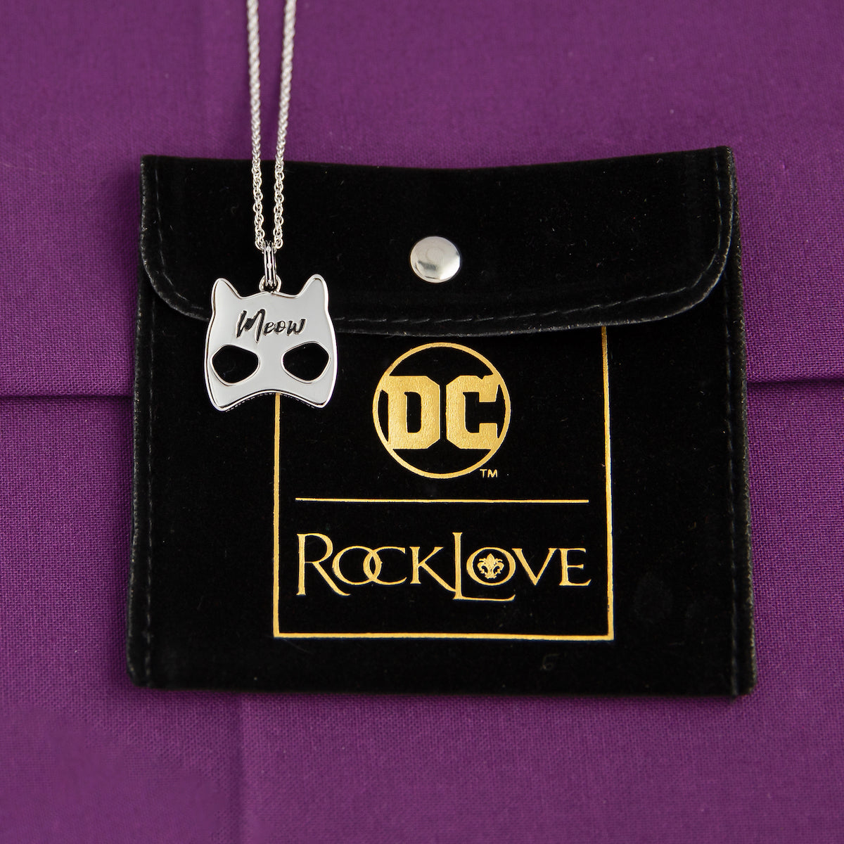 DC X RockLove Batman Returns CATWOMAN Meow Pendant - RockLove Jewelry