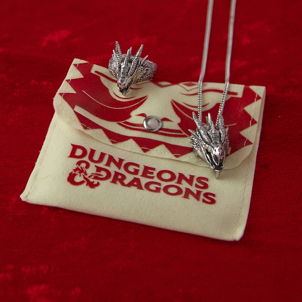 Dungeons and Dragons X RockLove Red Dragon Necklace - RockLove Jewelry