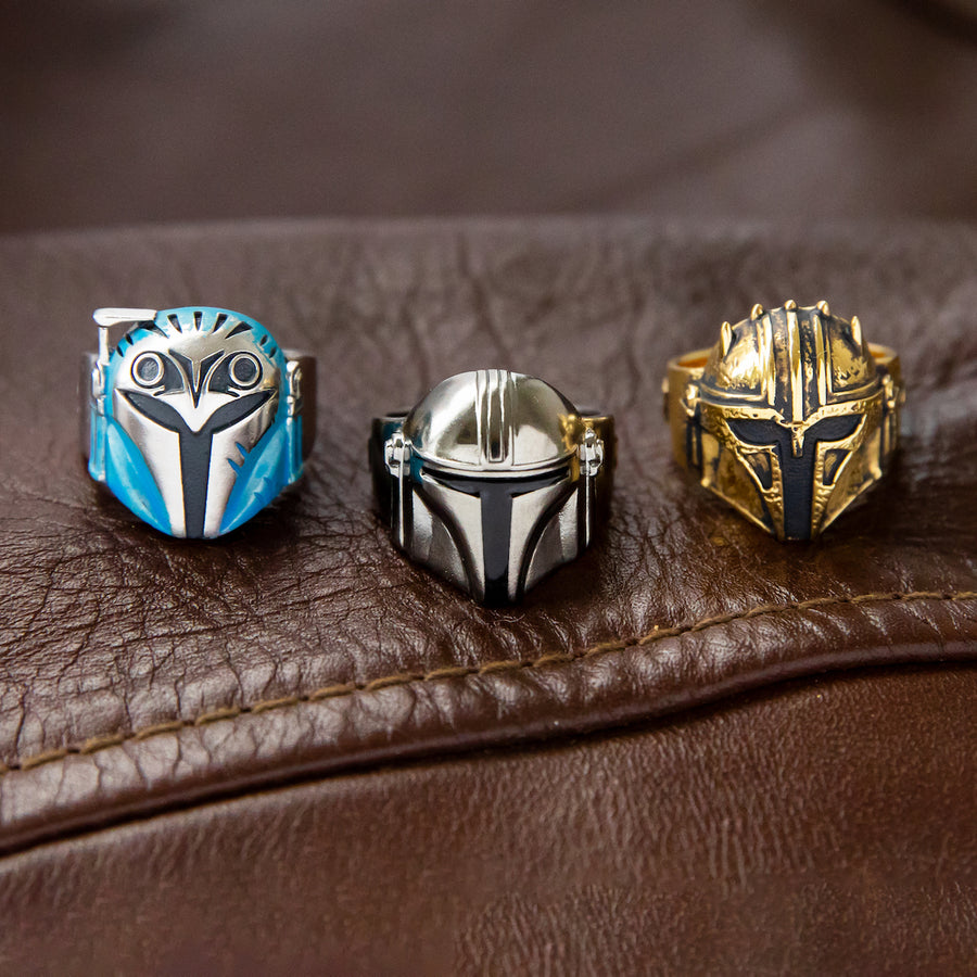 The Mandalorian Helmet Ring - Officially Licensed Handcrafted Star Wars ...